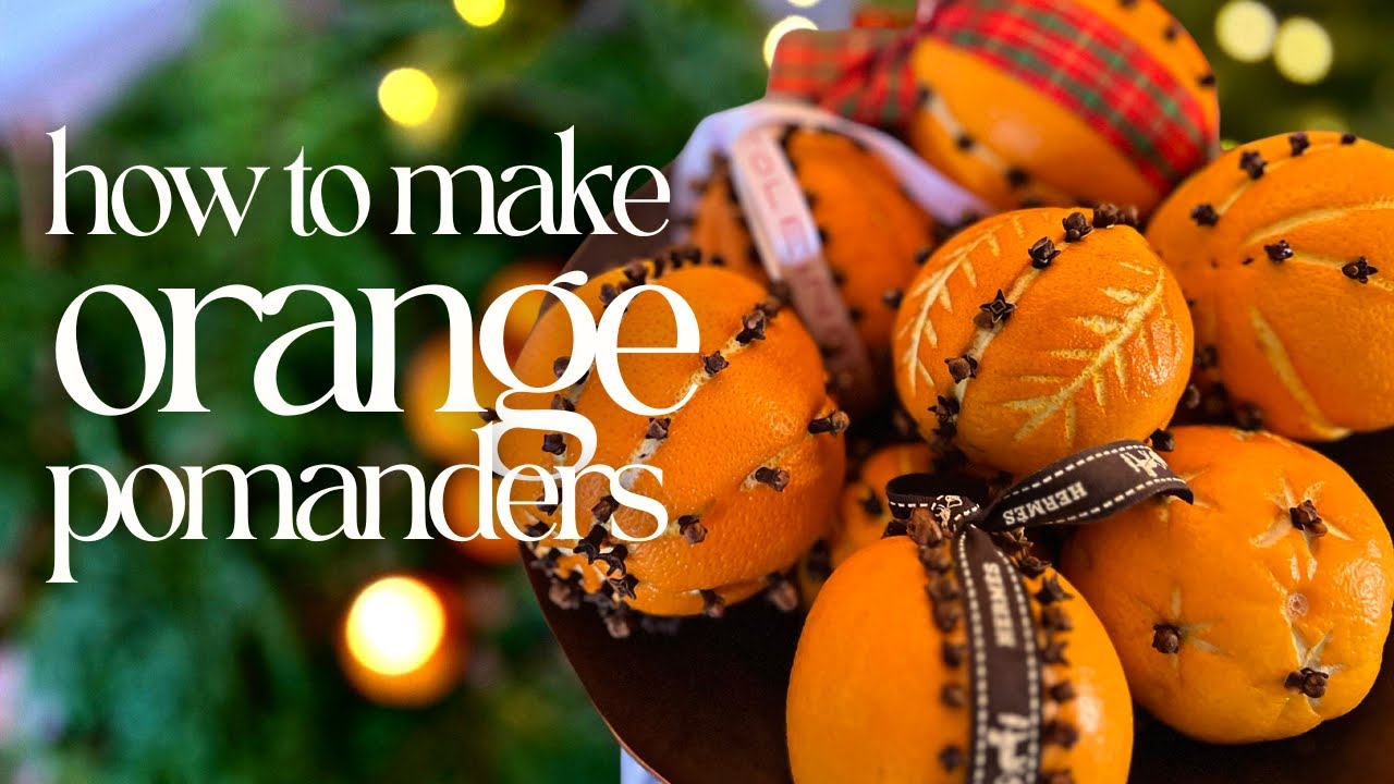 How to make Orange Pomanders - easy christmas craft - YouTube