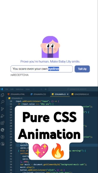 Make Lily Smile CAPTCHA CSS Animation - YouTube