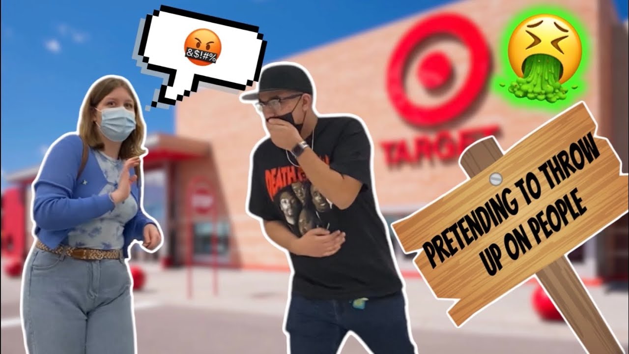 PRETENDING TO THROW UP ON PEOPLE PRANK - YouTube