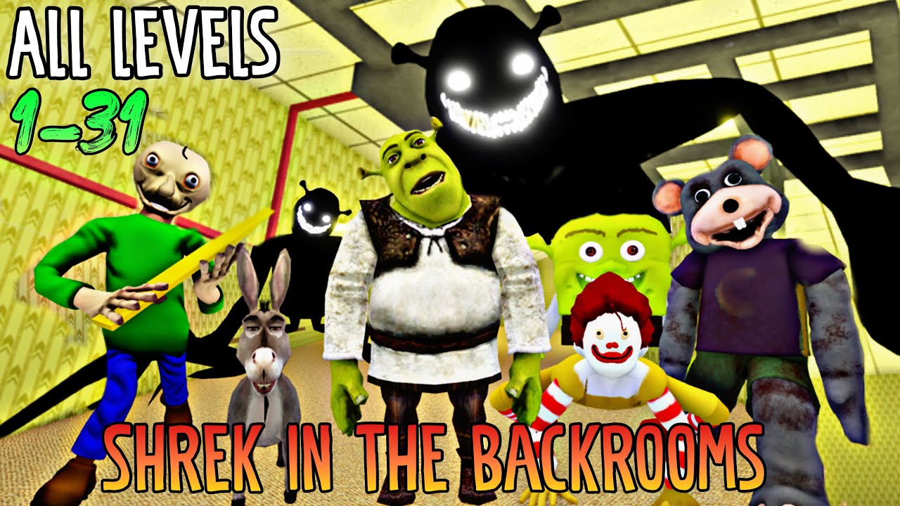 Shrek in The Backrooms All Levels 1 to 31 [Full Walkthrough] - Roblox ...