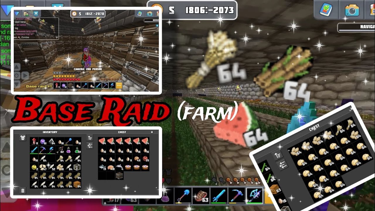 Raiding Big Farm and Underground Base Part 1 | Planet Craft Planet of ...