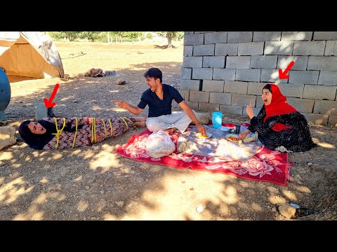Troubled Life: The first wife's brutal wickedness and Omid's tying her to a tree