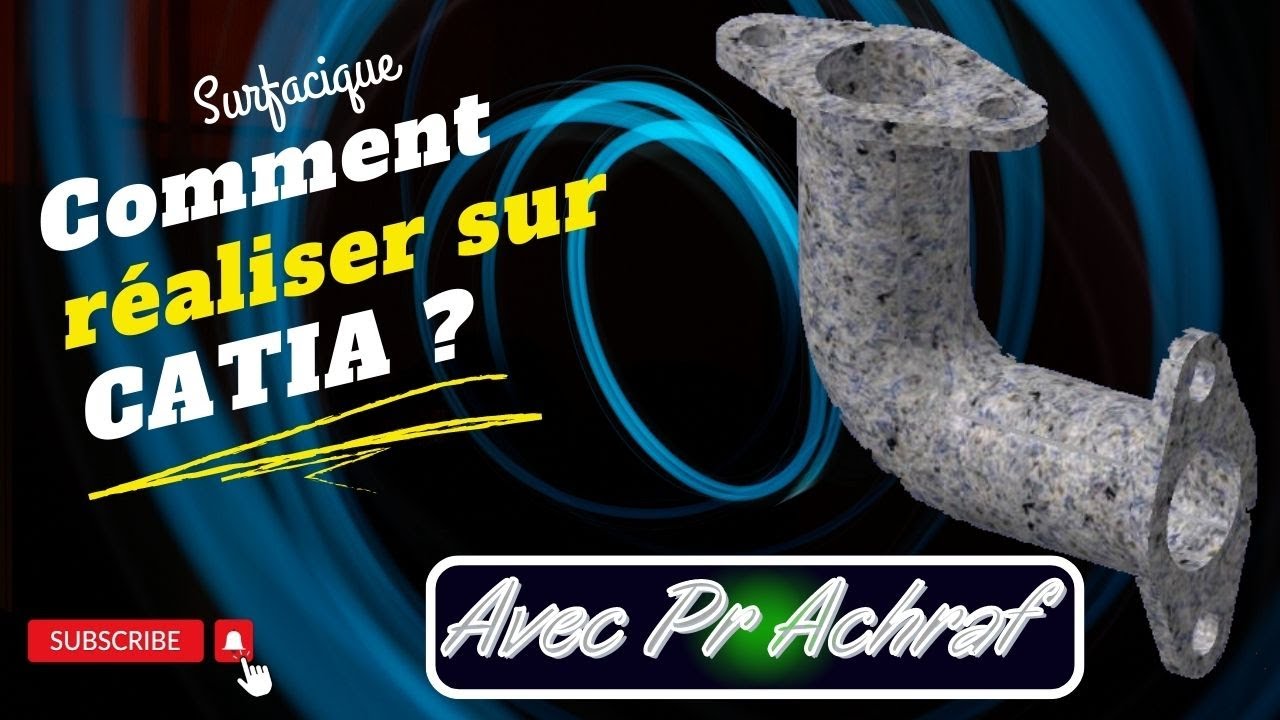 Réalisation d'une pièce en surfacique CatiaV5 - YouTube