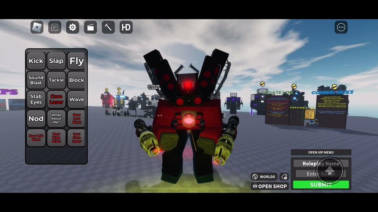 Utsm utcm and uttvm showcase in toilet roleplay (Roblox) - YouTube