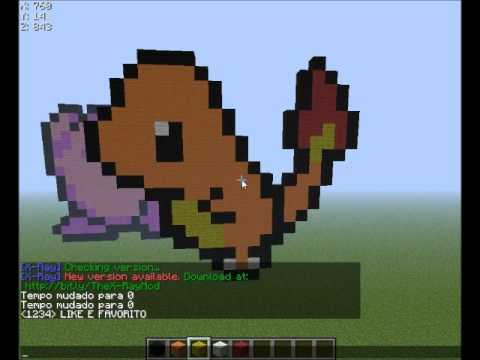 Pixle Art - Charmander - 8 Bits (Speed Art) - YouTube