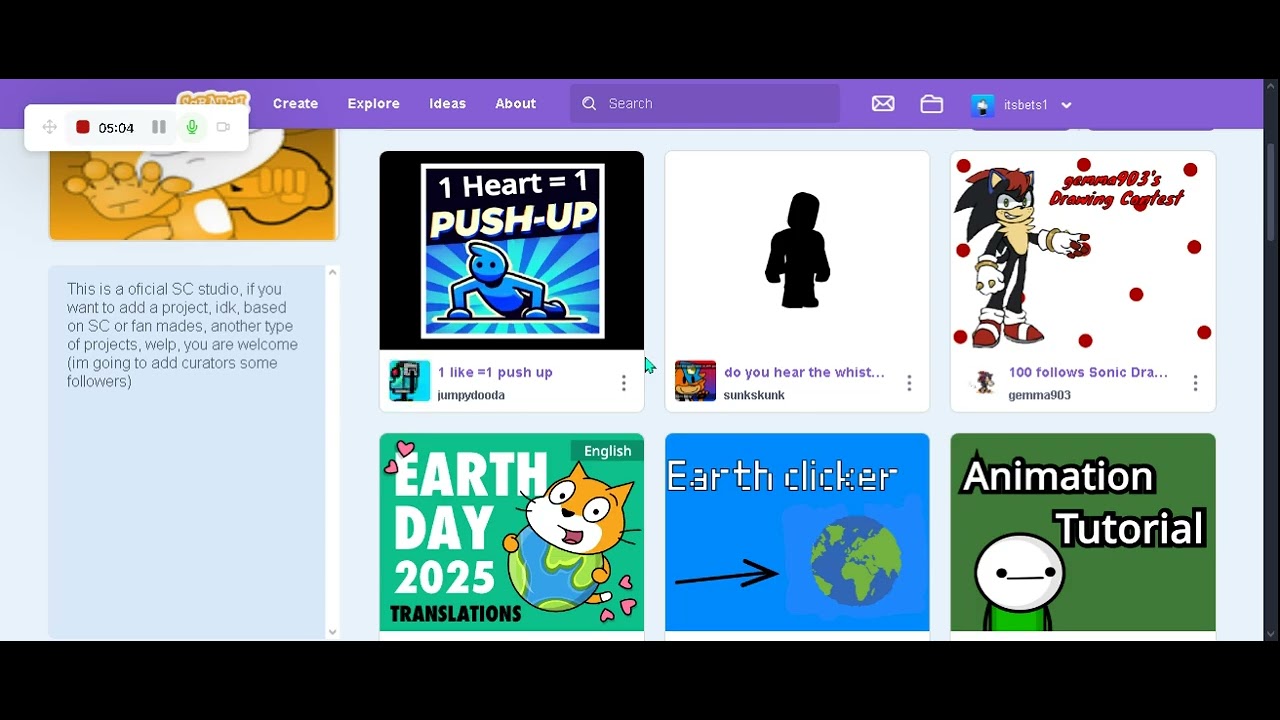 making an unlimited flex works game in scratch - YouTube