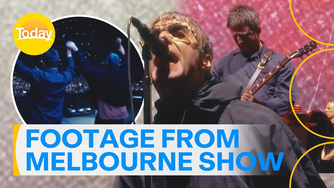 Oasis shows off footage of their final show in Melbourne | Today Show ...