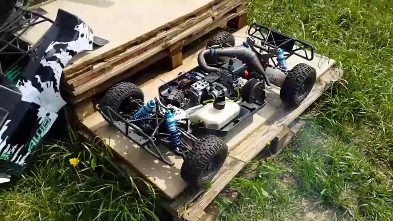 Losi 5ive & HPI Super 5 SC Flux - King Size RC track Radojewo - YouTube