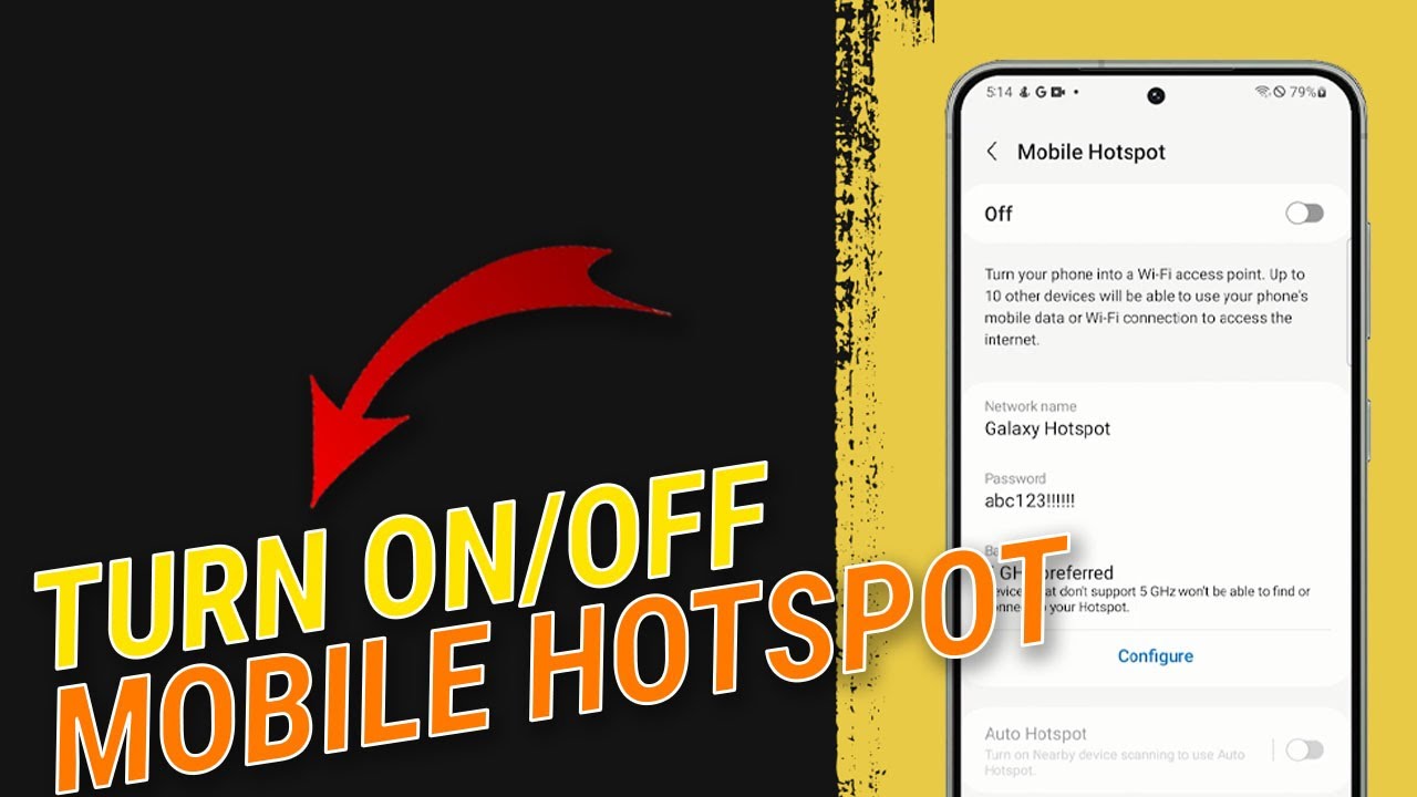 How To Turn On/Off Hotspot On Samsung Galaxy - YouTube
