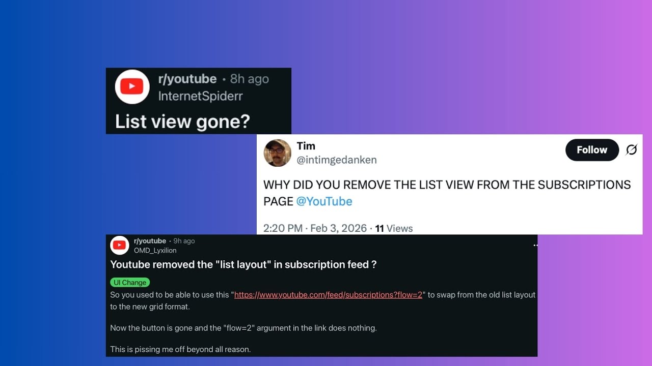 Here's everything we know about YouTube List View missing from ...