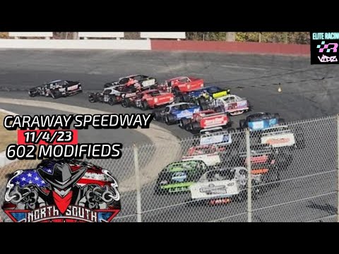 North South SHOOTOUT 602 Modifieds Caraway Speedway 11/4/23 - YouTube