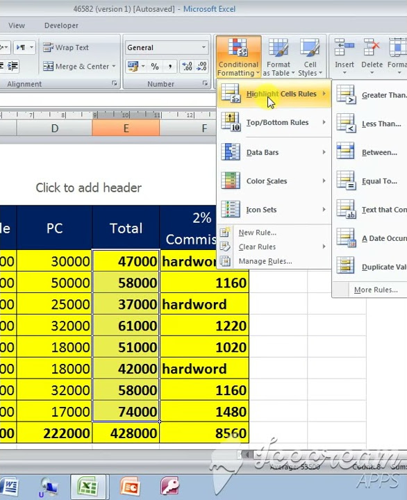 conditional formatting in excel | MS Excel conditional formatting in ...