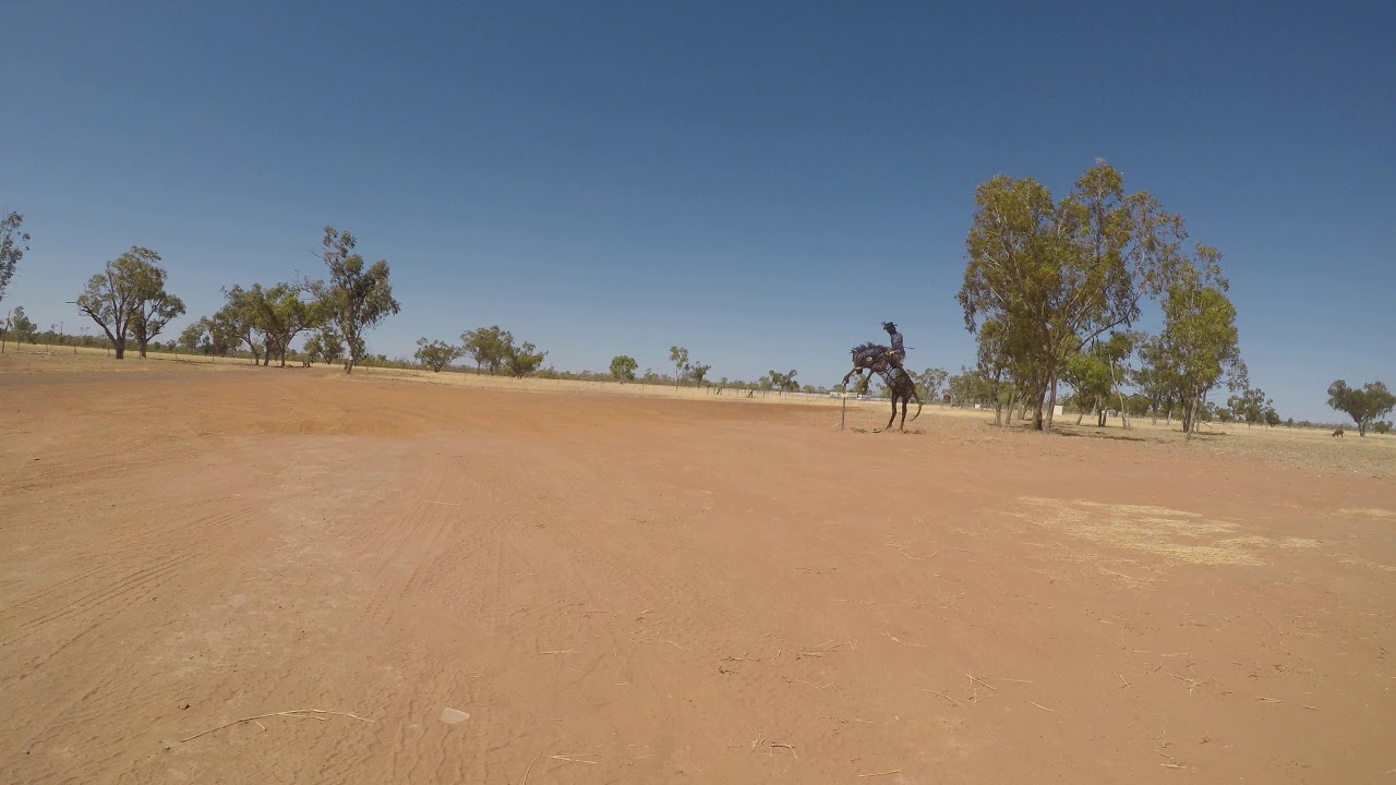 Sculpture Way Rodeo Rider Aramac QLD - YouTube