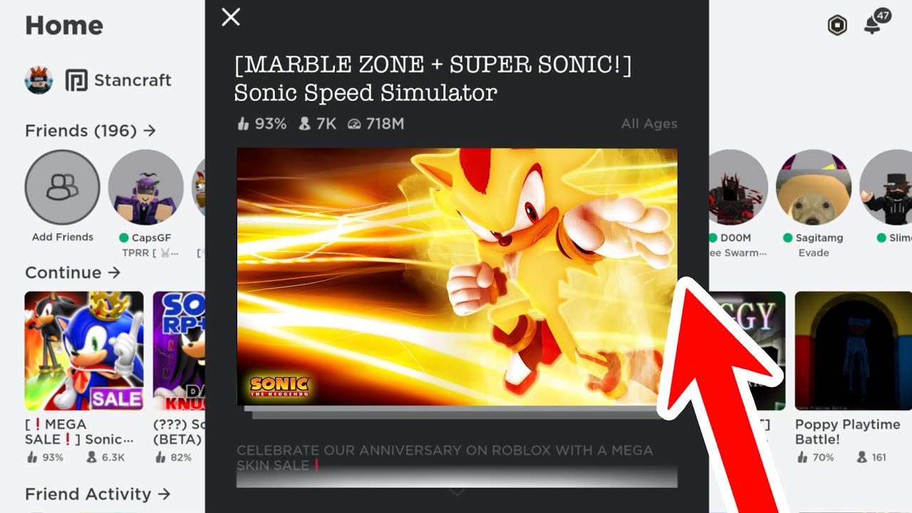 *NEW* MARBLE ZONE & SUPER SONIC IN SONIC SPEED SIMULATOR!? - YouTube