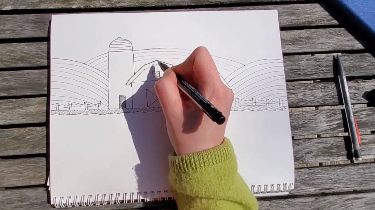 Learn to Draw Farm House - YouTube