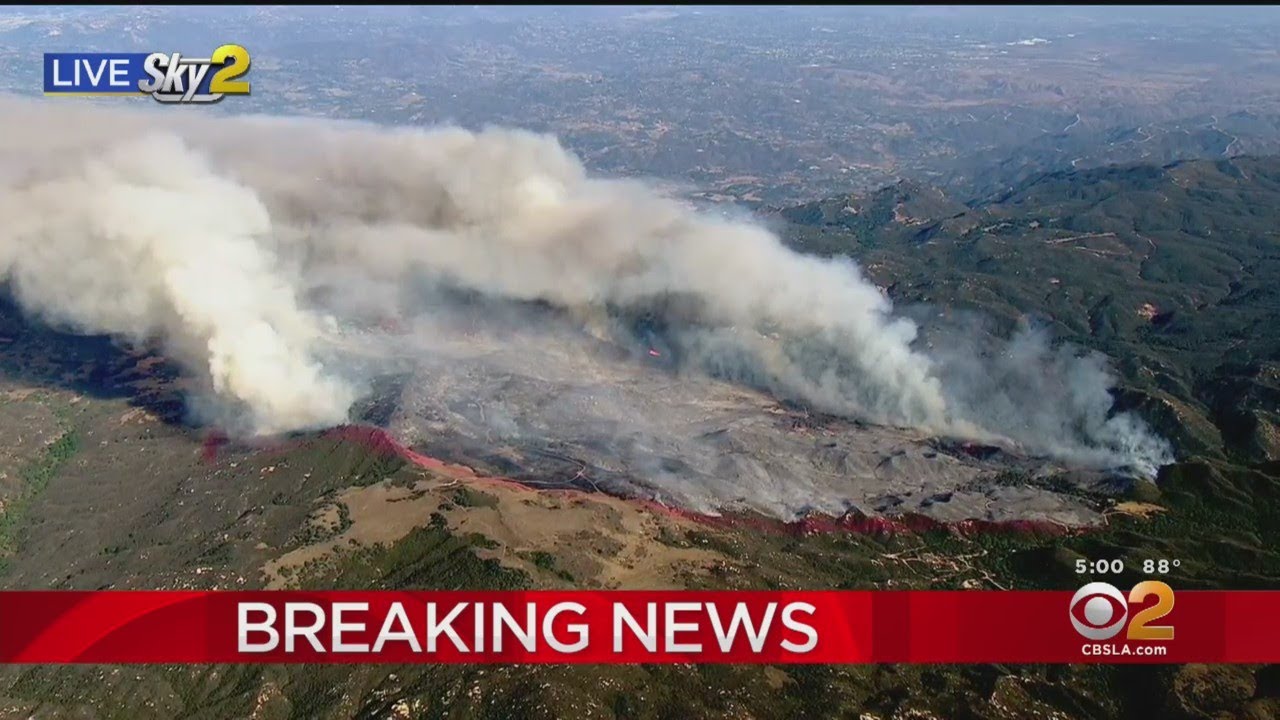 Chaparral Fire Burns Near Cleveland National Forest, Prompting ...