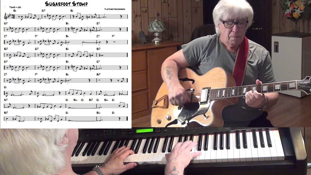 Sugarfoot Stomp - Jazz guitar & piano cover ( Fletcher Henderson ) - YouTube