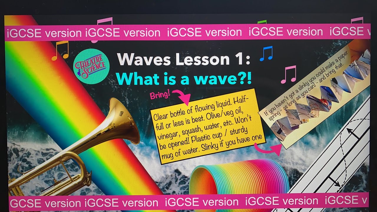 iGCSE Physics: Waves 1: What is a Wave? - YouTube