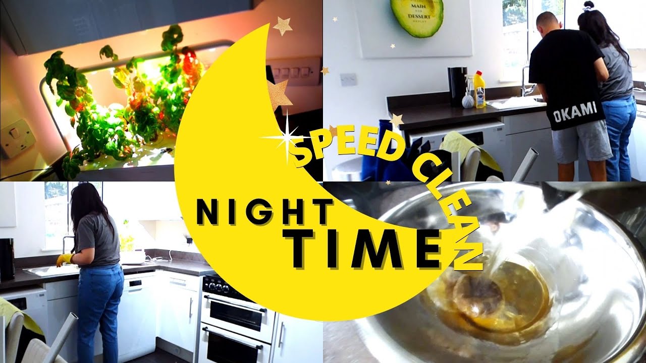 NIGHT TIME KITCHEN SPEED CLEAN [2021 CLEANING MOTIVATION] - YouTube