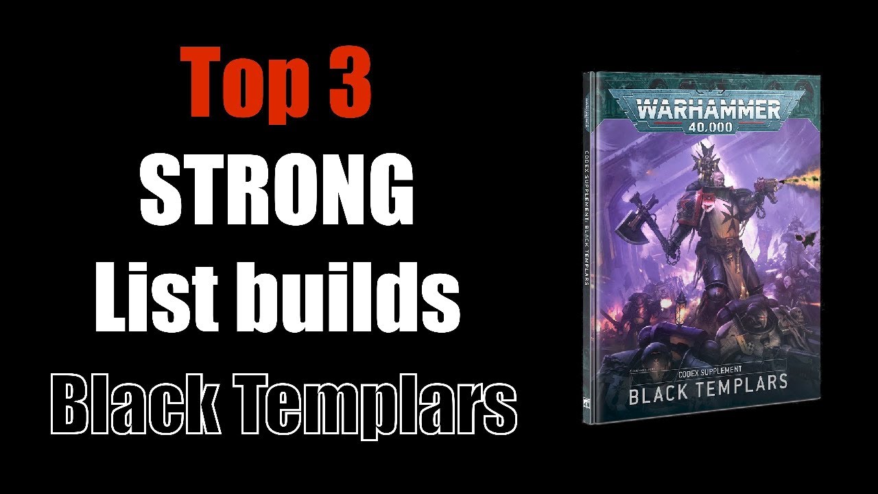 Top 3 STRONG Rosters for Black Templars Guide - YouTube