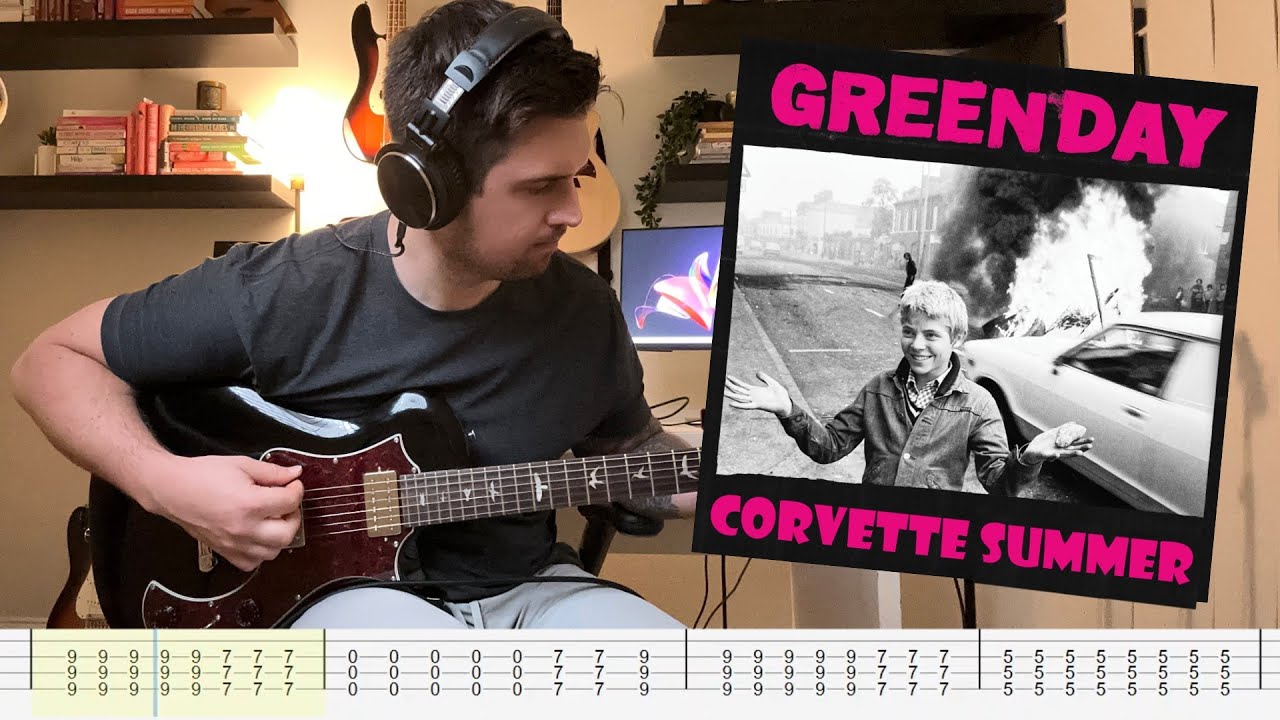 Corvette Summer (Green Day) │ Guitar cover with On Screen Tabs! - YouTube
