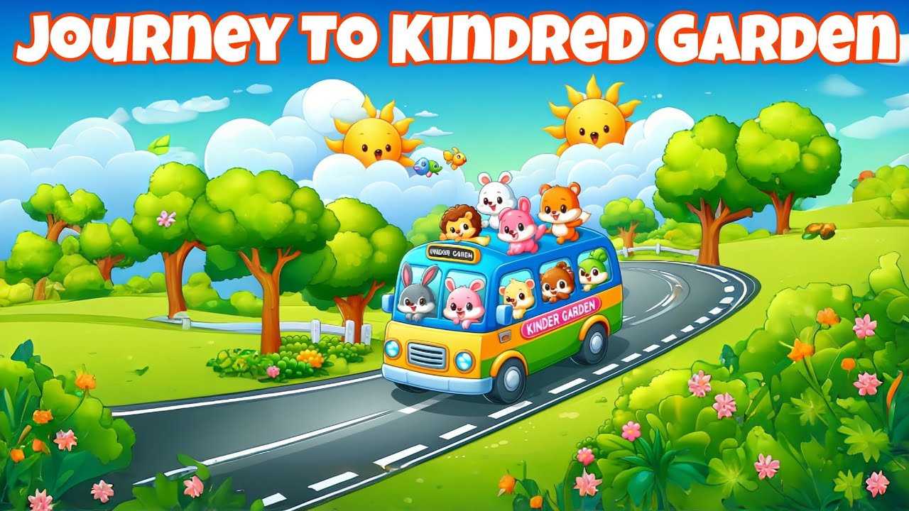 Journey To Kindred Garden | Cartoon Bus | Kids Learning #preschool # ...