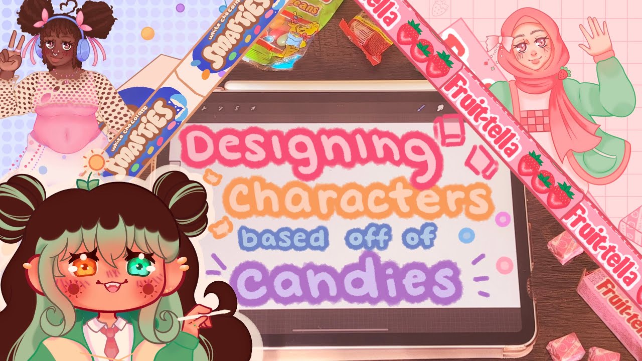 Designing characters based on candies!🍬 - YouTube