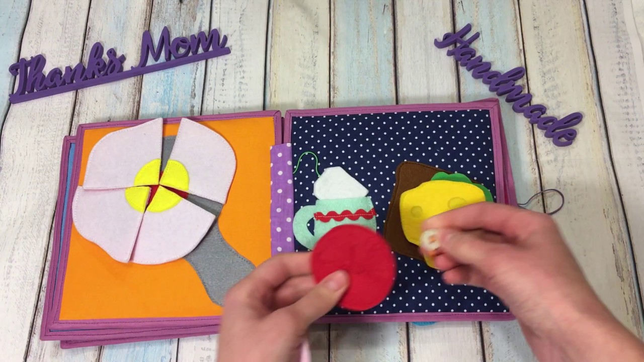 Quiet book kitchen, Quite book for toddlers, Busy book, Activity Book ...