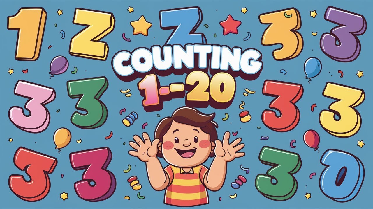 Number song 1-20 for children | Counting numbers @peekaboo_zone - YouTube
