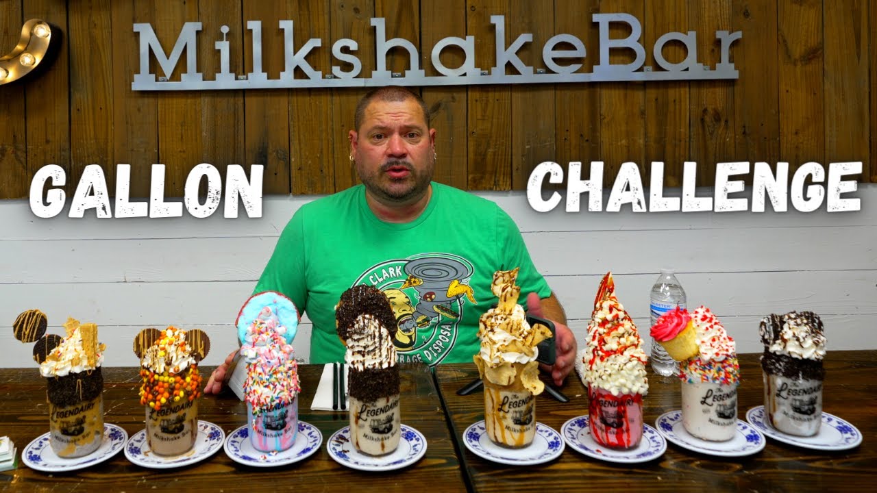 The Legendairy Milkshake Bar Gallon Challenge - YouTube