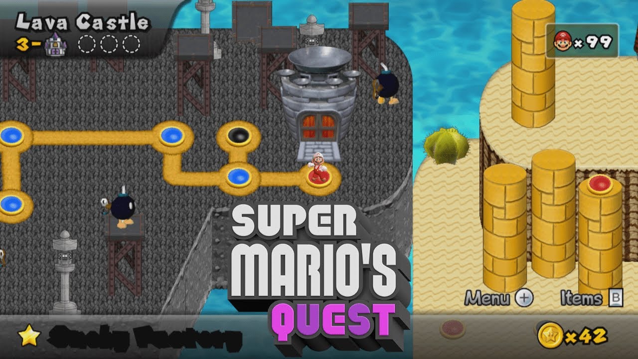 Super Mario Quest #3 Walkthrough 100% - YouTube
