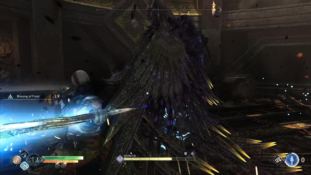 God of War. Gunnr Valkyrie level 4 fight gmc difficulty - YouTube
