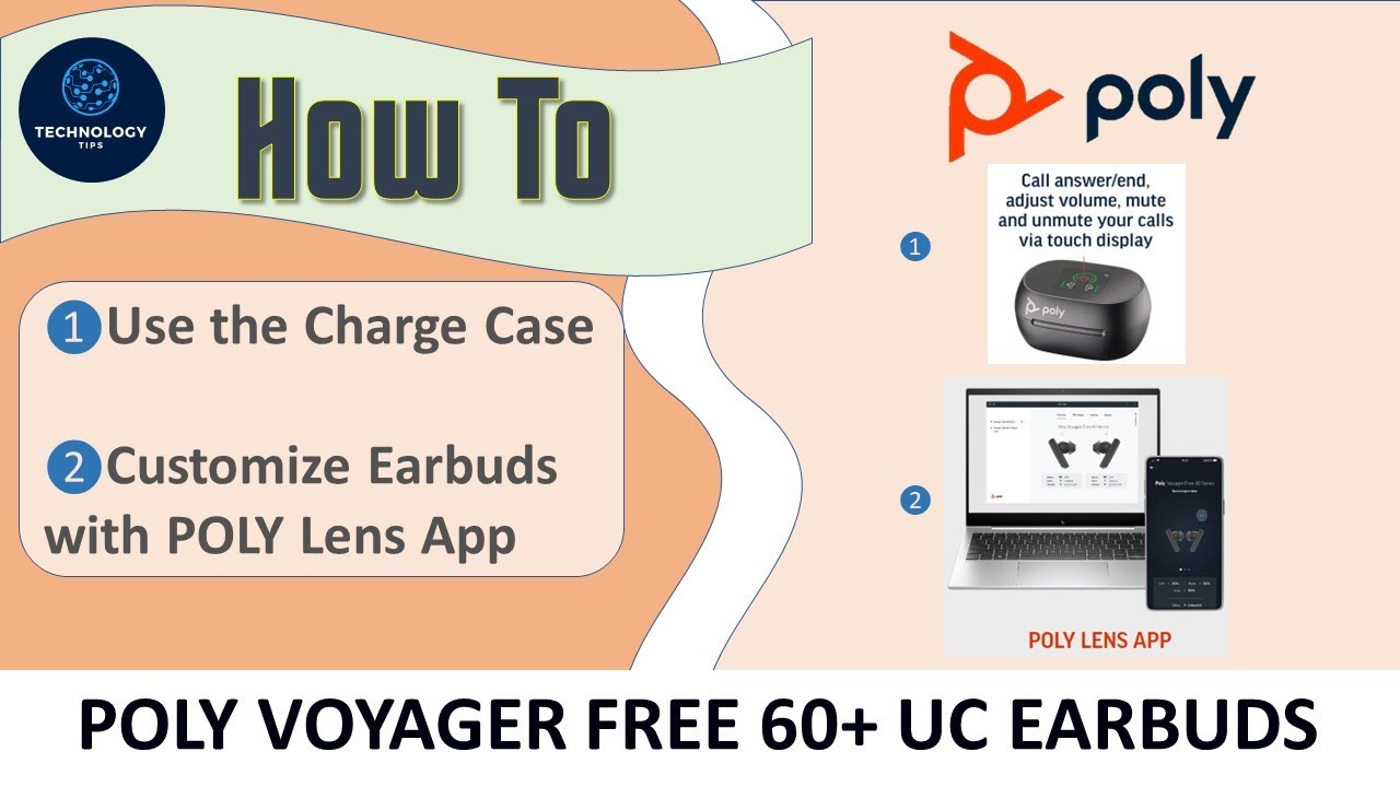Poly Voyager Free 60+ earbuds: Using the Touch Charge Case ...