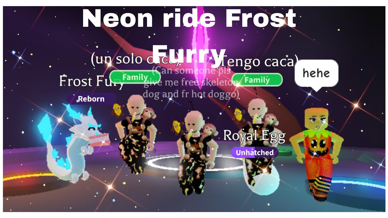 Neon frost furry| ADOPT ME - YouTube