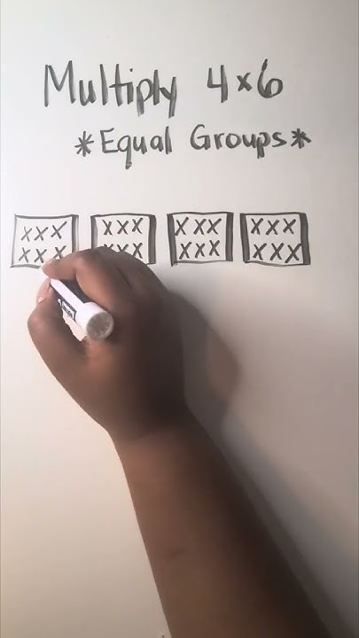 Using equal groups to multiply two single-digit numbers #elementarymath ...