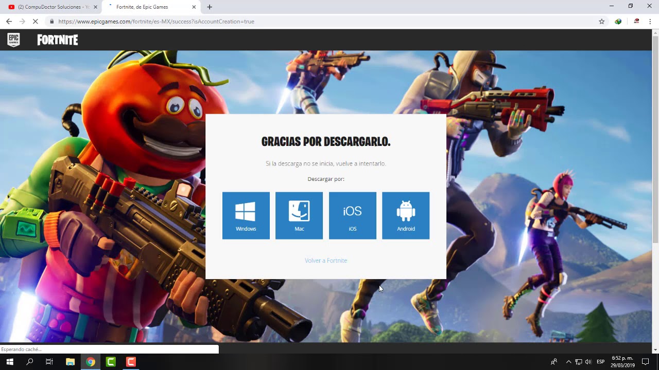 Descargar Fortnite para Windows 7 / 8 / 10 GRATIS - YouTube