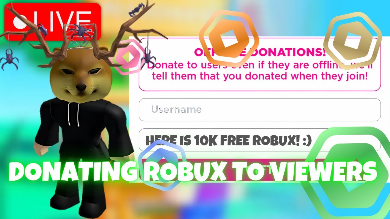 🔴LIVE🔴 GIFTING ROBUX | PLS DONATE | GIVING ROBUX TO VIEWERS - YouTube
