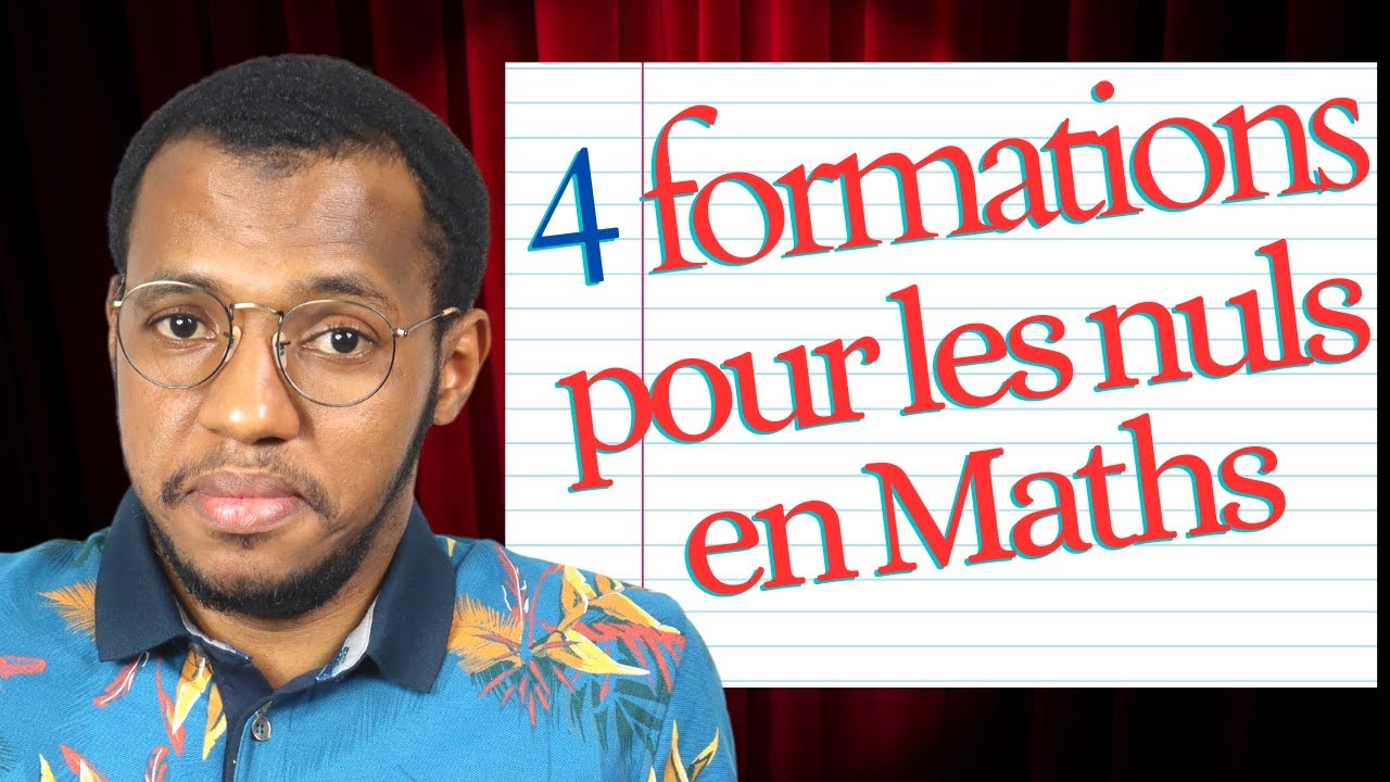 Mon niveau en maths est faible // Quelle formation lors les choix d ...