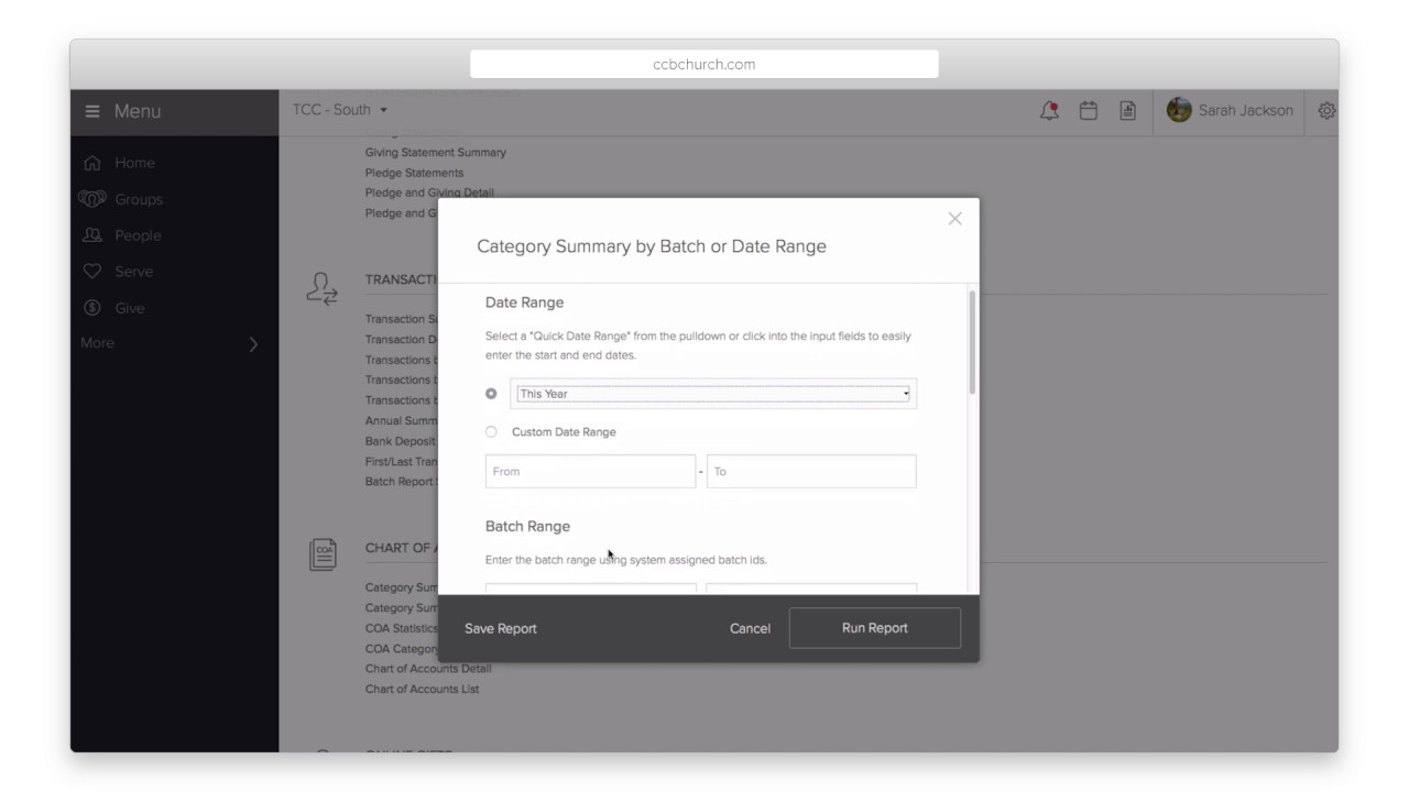 Church Community Builder: Reports and Metrics - System Reports Overview ...