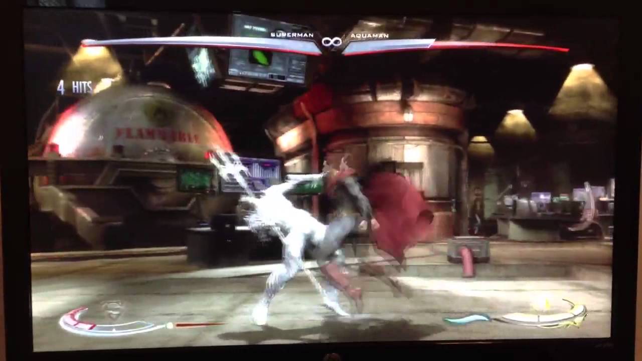 Injustice Superman - Crossup Instant Ground Smash Setup - YouTube