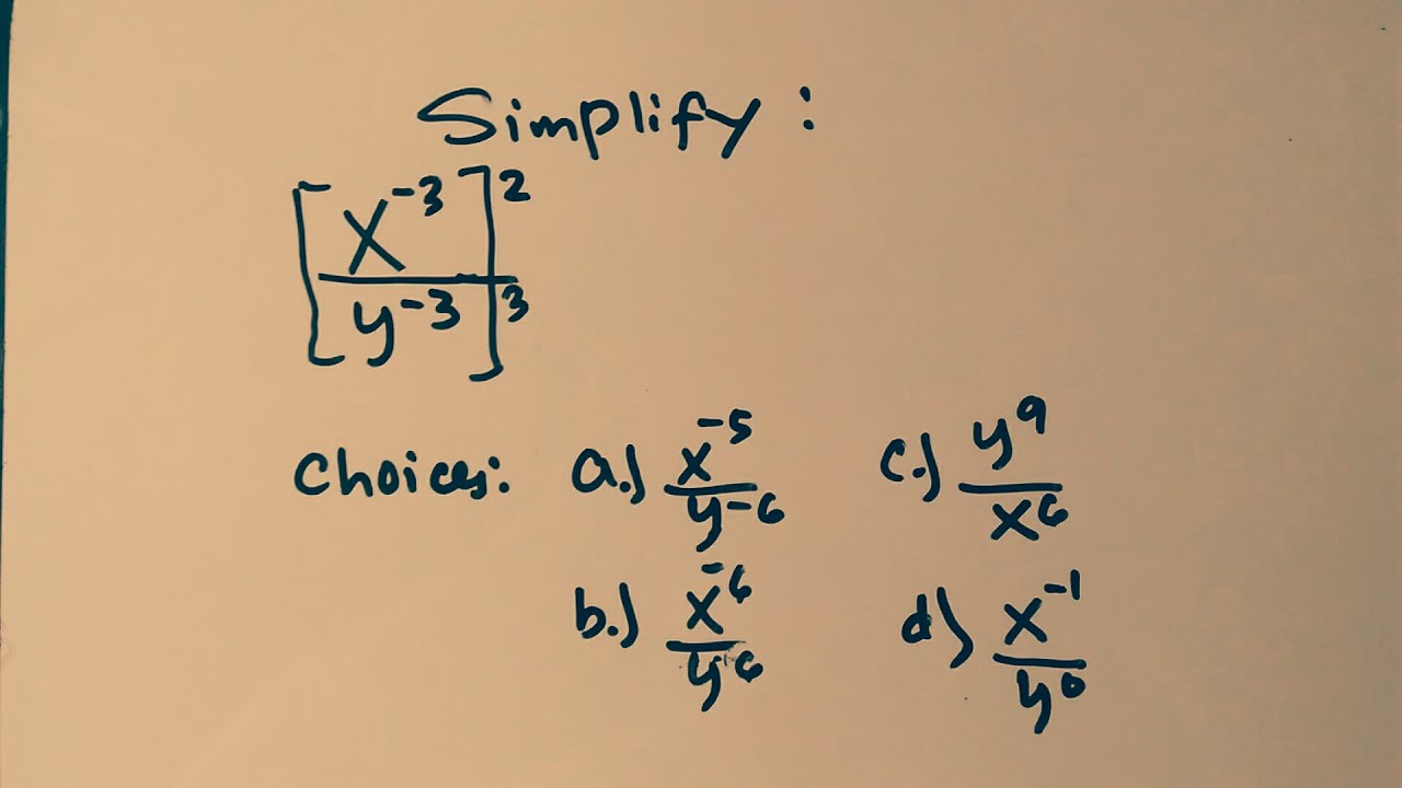 Algebra Simplify The Equation YouTube Algebra Simplify The Equation YouTube