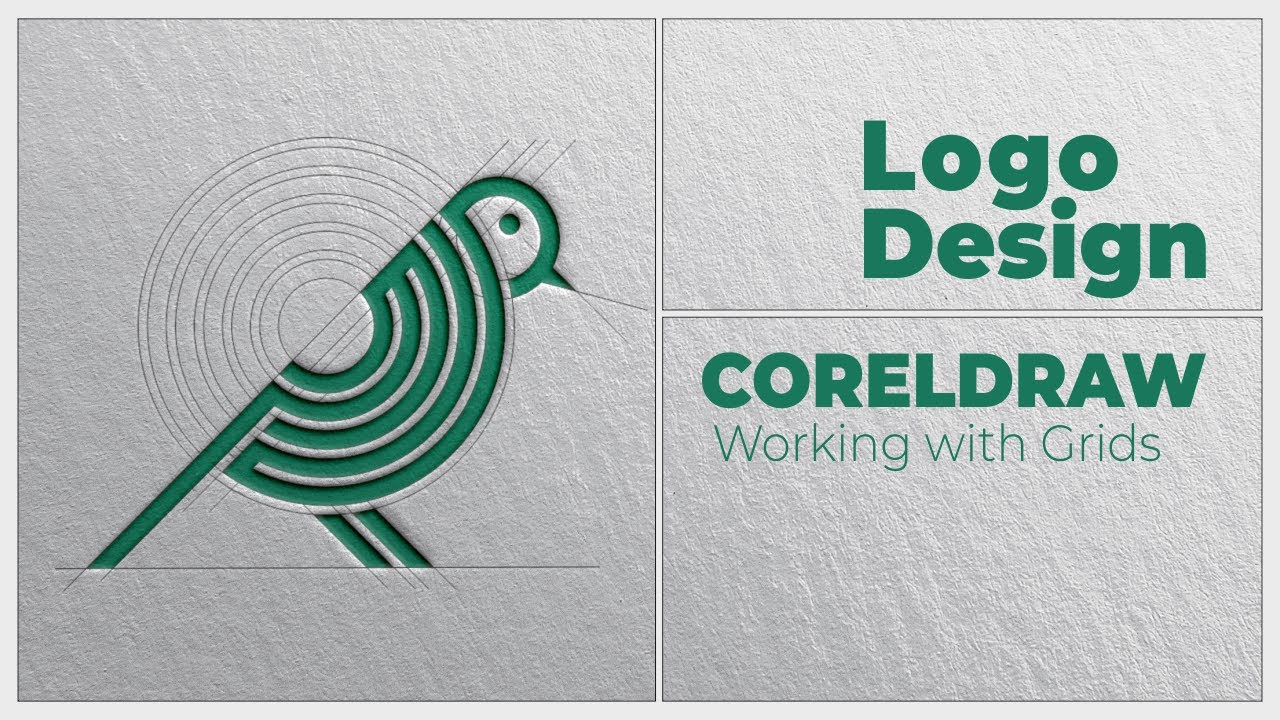 M + U + Bird Logo Concept with Basic Geometry | CORELDRAW - YouTube