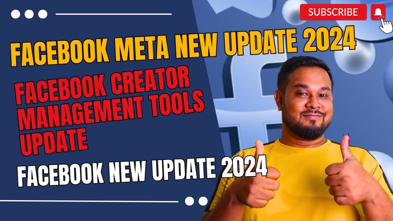 Facebook Meta New Update 2024 | Facebook Creator Management Tools ...
