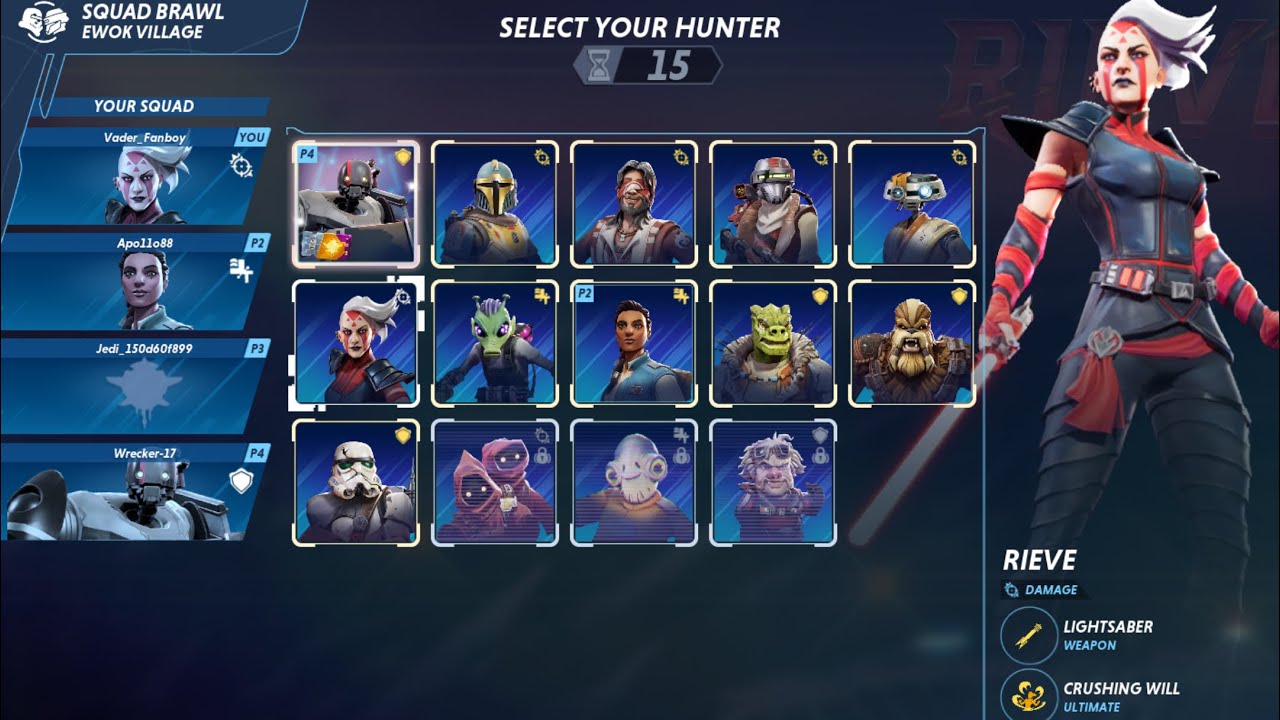 Rieve Gameplay Star Wars Hunters - YouTube