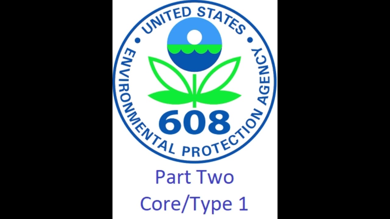 EPA 608 Study Material 2 (Core/Type 1) - YouTube