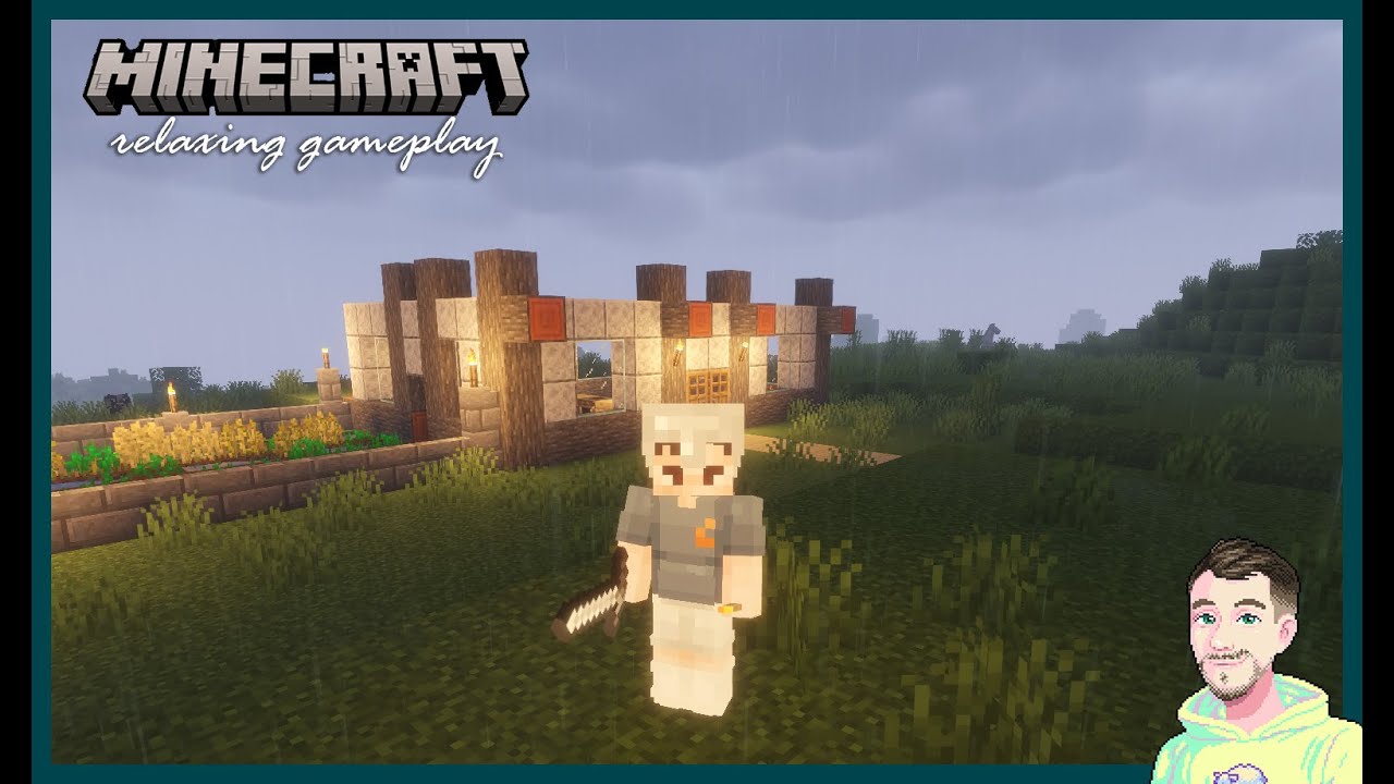 Minecraft Relaxing Gameplay | First Cozy House Build | No Commentary |1 ...