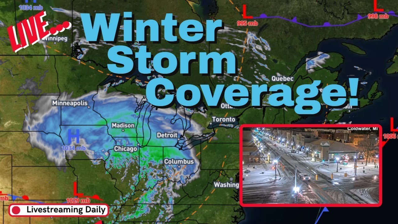 Major Winter Storm! - Winter Storm Coverage! - YouTube