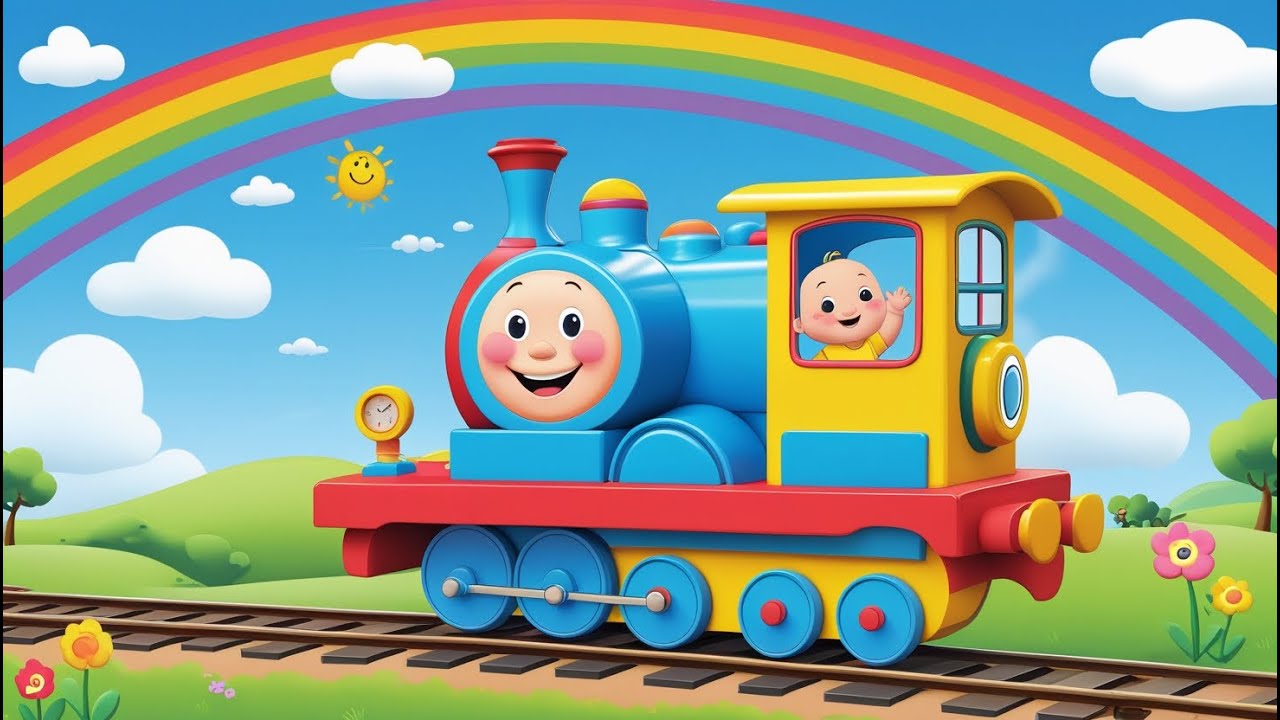 🚂 Baby Train Song for Toddlers | Fun Cartoon Nursery Rhyme | Toddlers ...
