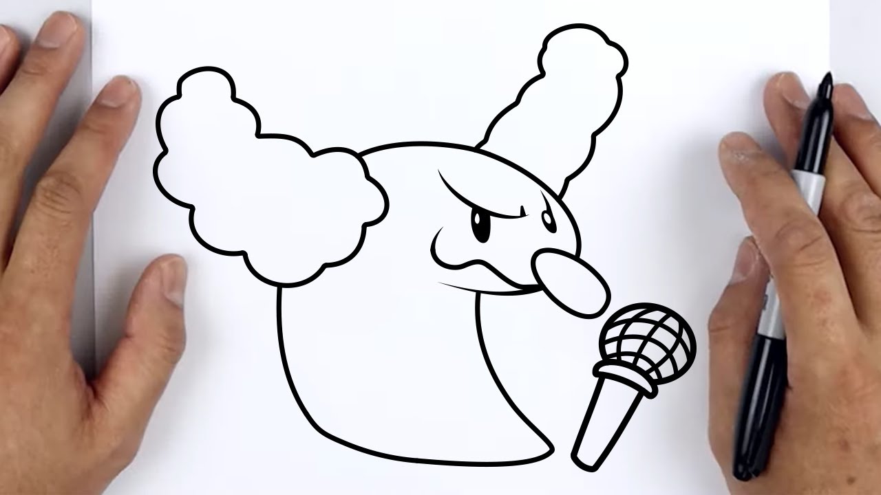 HOW TO DRAW CLOWFOE | Friday Night Funkin (FNF) - Easy Step By Step ...