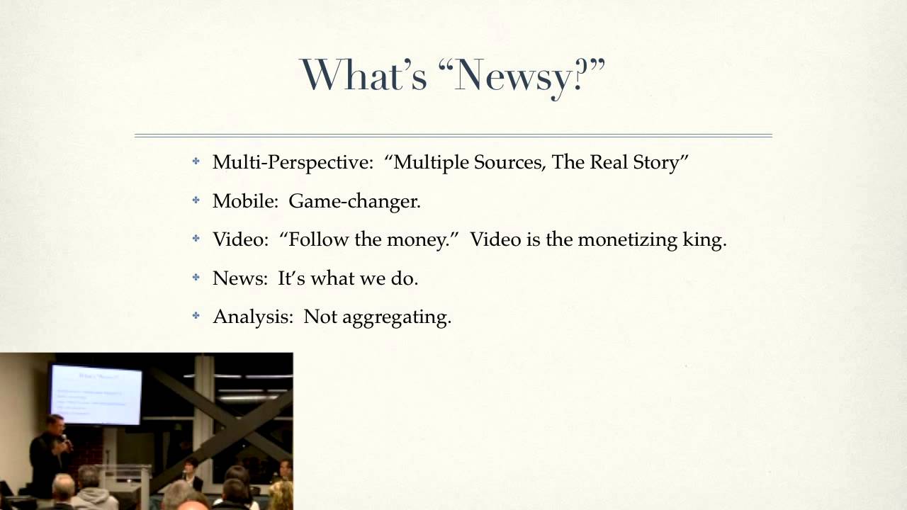 Jim Flink "What is Newsy?" - YouTube